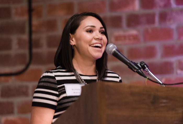 Brittany Munoz receives LBAR's 2017 "Rookie of the Year" Award